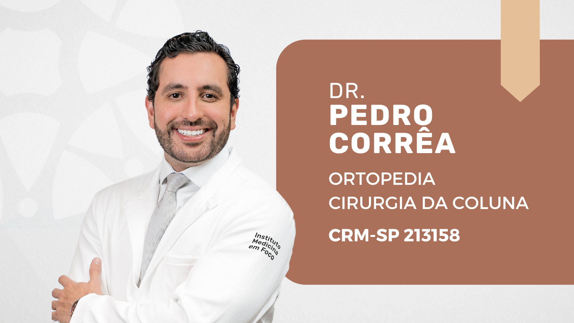 Especialista em coluna: consulte o Dr. Pedro Corrêa